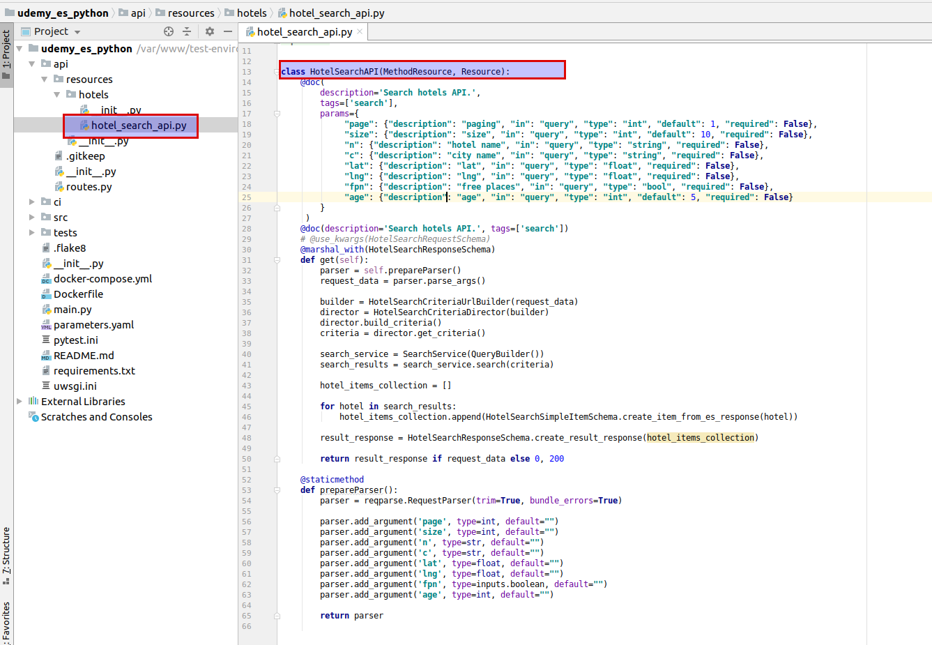 Python Flask Elasticsearch Front Controller Rest Api