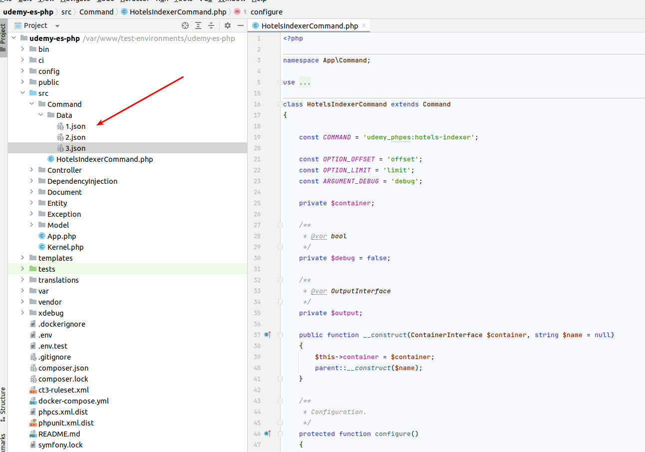 Symfony ElasticSearch - indexer symfony command