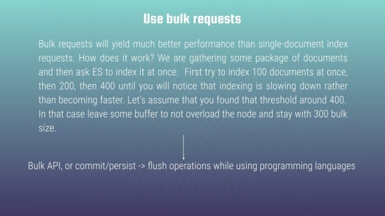 Elasticsearch indexing secrets or how to speed up indexing