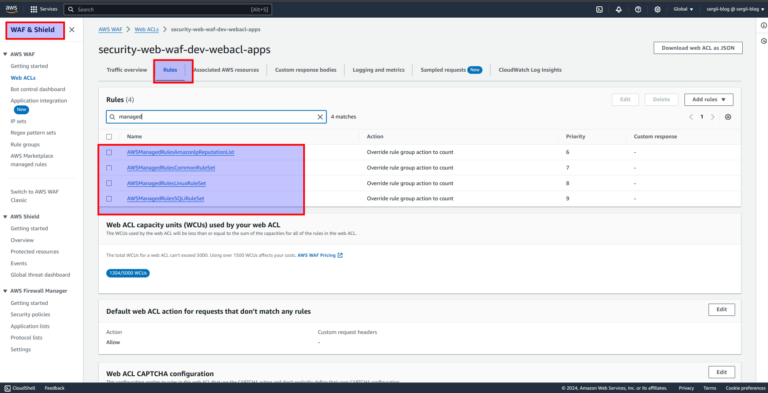 How to improve web app security with AWS WAF managed rules